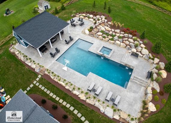 Custom Liberty Pool House in Coopersburg PA | Homestead Structures