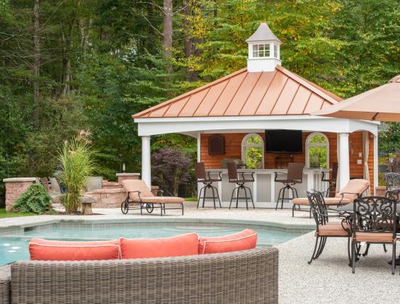 Amish Built Pool Houses, Pavilions Garages & Sheds | Homestead Structures