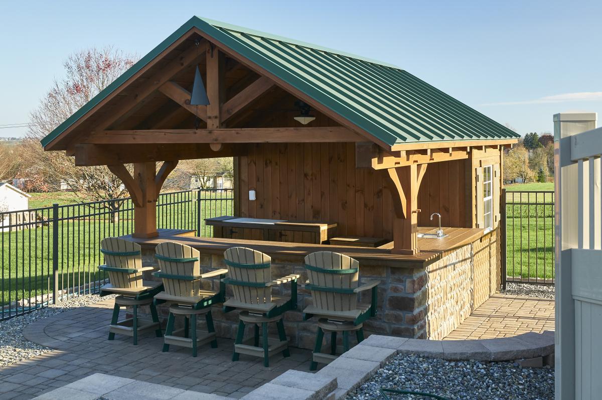 Outdoor Bar Ideas & Backyard Bar Designs - Homestead Structures