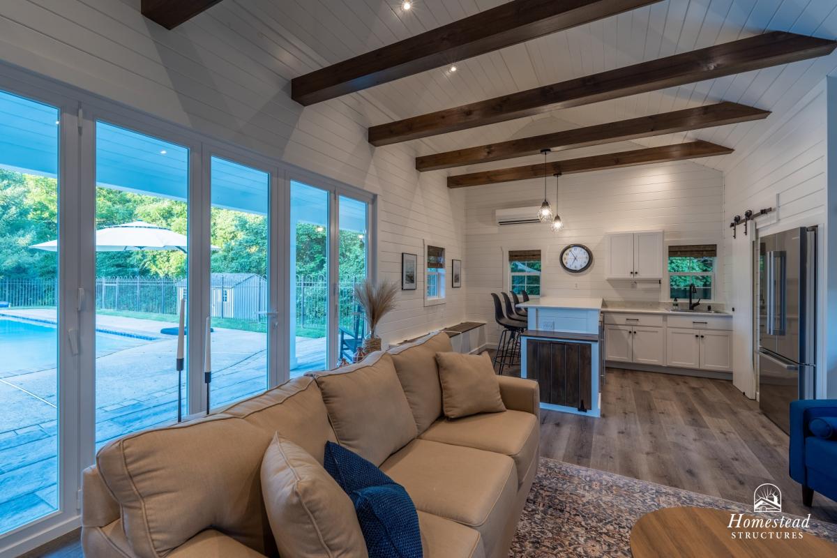 Turning a Pool House into a Guest House | Homestead Structures